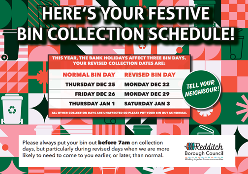When is my bin collection day? | Redditchbc.gov.uk